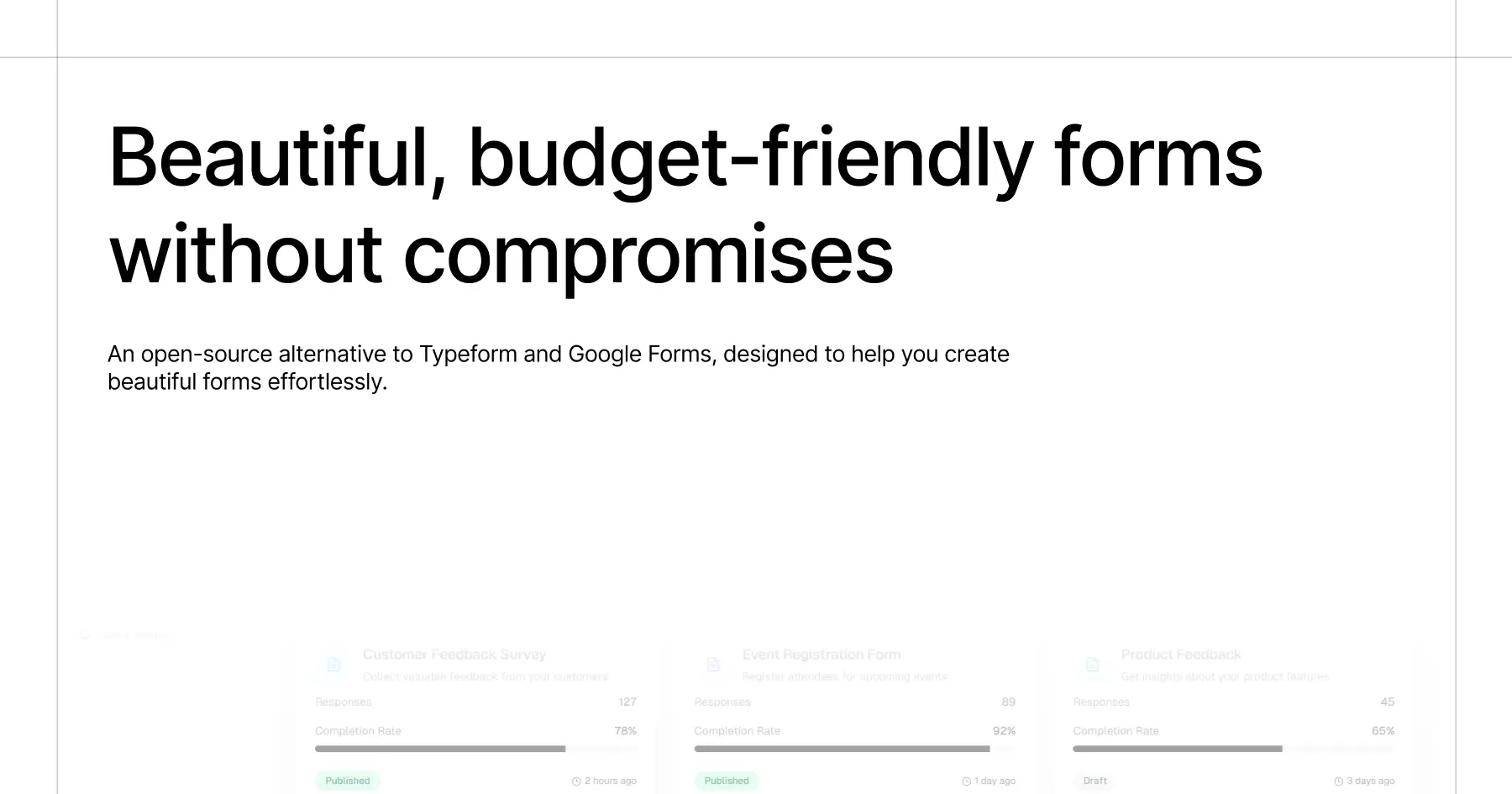 Beautiful, budget-friendly forms without compromises — Snapgenius